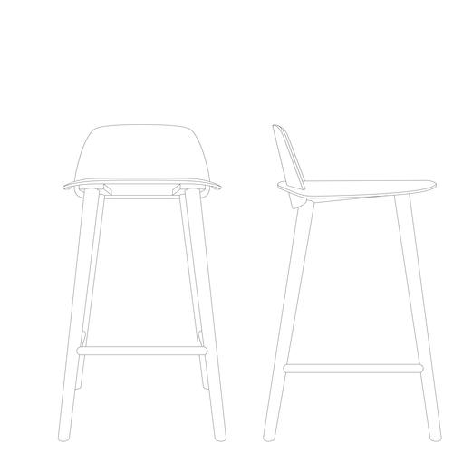 Nerd Counter Stool | A new take on the counter chair